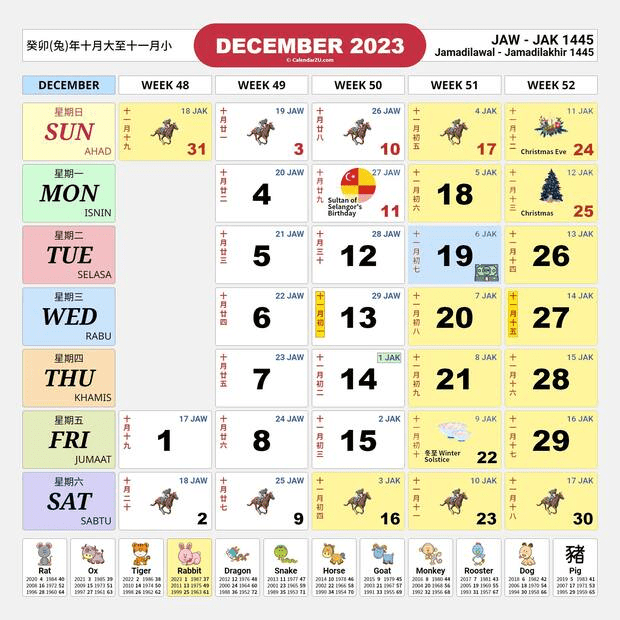 Kalendar 2023 Malaysia Cuti Umum Dan Cuti Sekolah